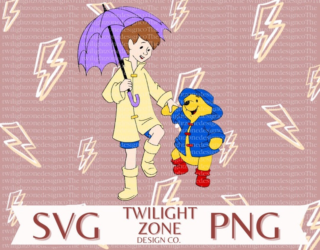 Rainy Bear SVG | Easy Cut File for Cricut, Layered by Colour. PNG ...
