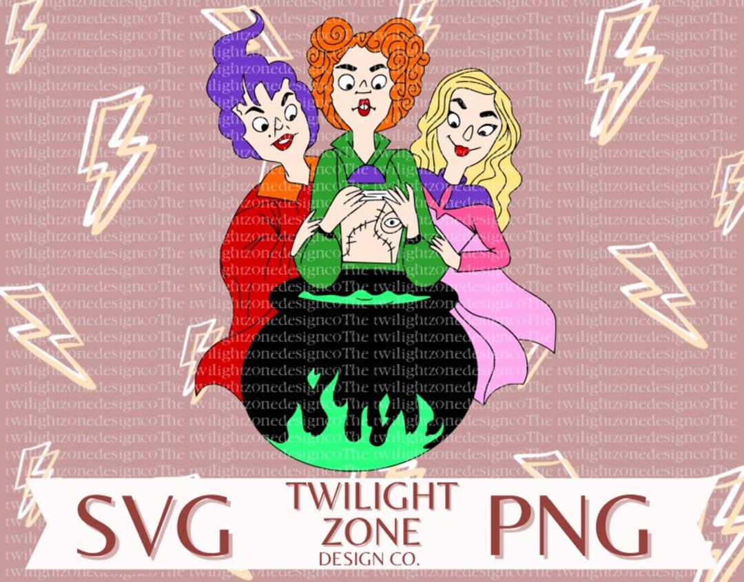 Hocus Pocus SVG | Easy Cut File for Cricut, Layered by Colour. PNG ...