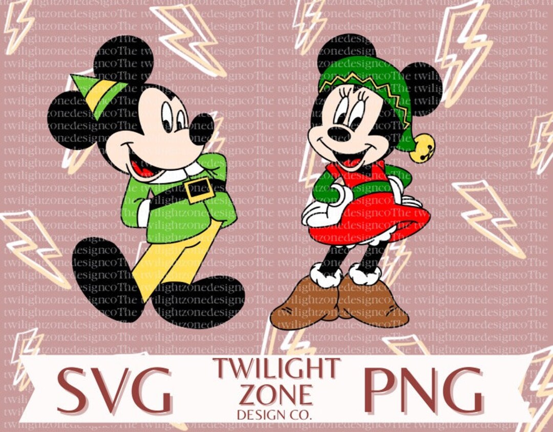 Elf Mice SVG | Easy Cut File for Cricut, Layered by Colour. PNG ...