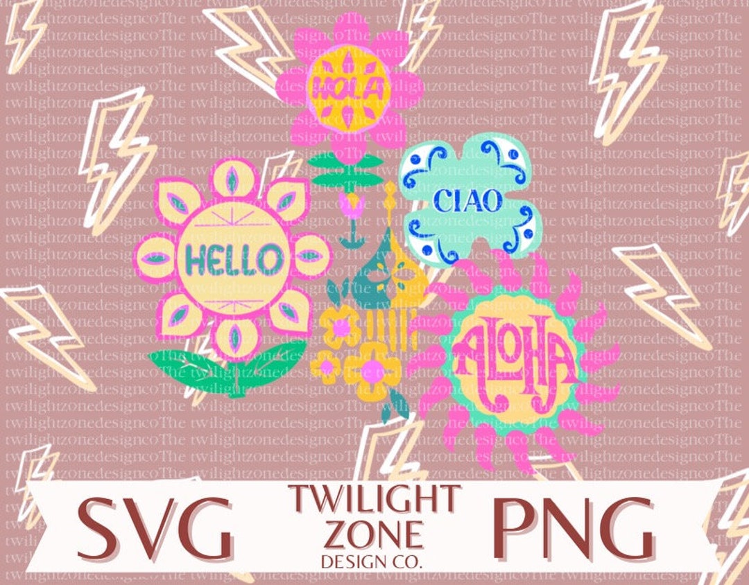 Small World Flowers SVG | Easy Cut File for Cricut, Layered by Colour ...