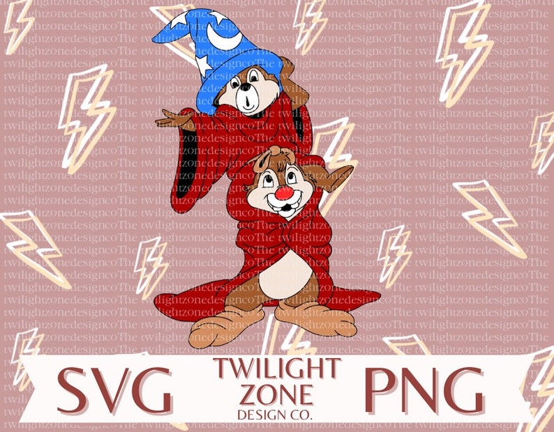 Sorcerer Chipmunks SVG | Easy Cut File for Cricut, Layered by Colour ...