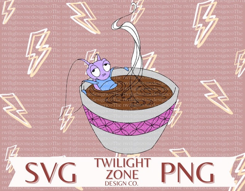 Cricket Tea SVG Easy Cut File for Cricut, Layered by Colour. PNG Colour ...