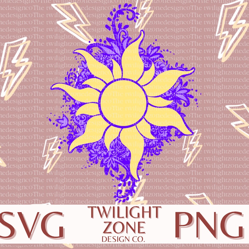 Rapunzel Sun Svg - Etsy