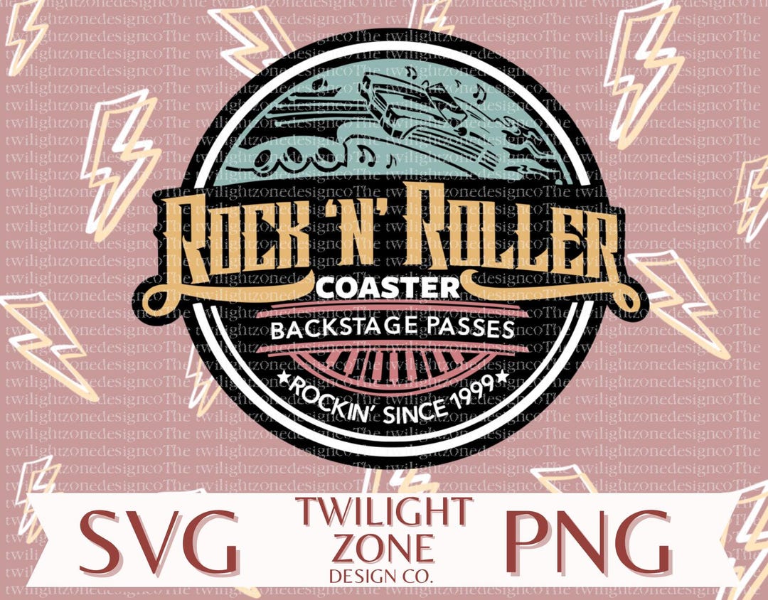 Rock N Roll SVG | Easy Cut File for Cricut, Layered by Colour. PNG ...