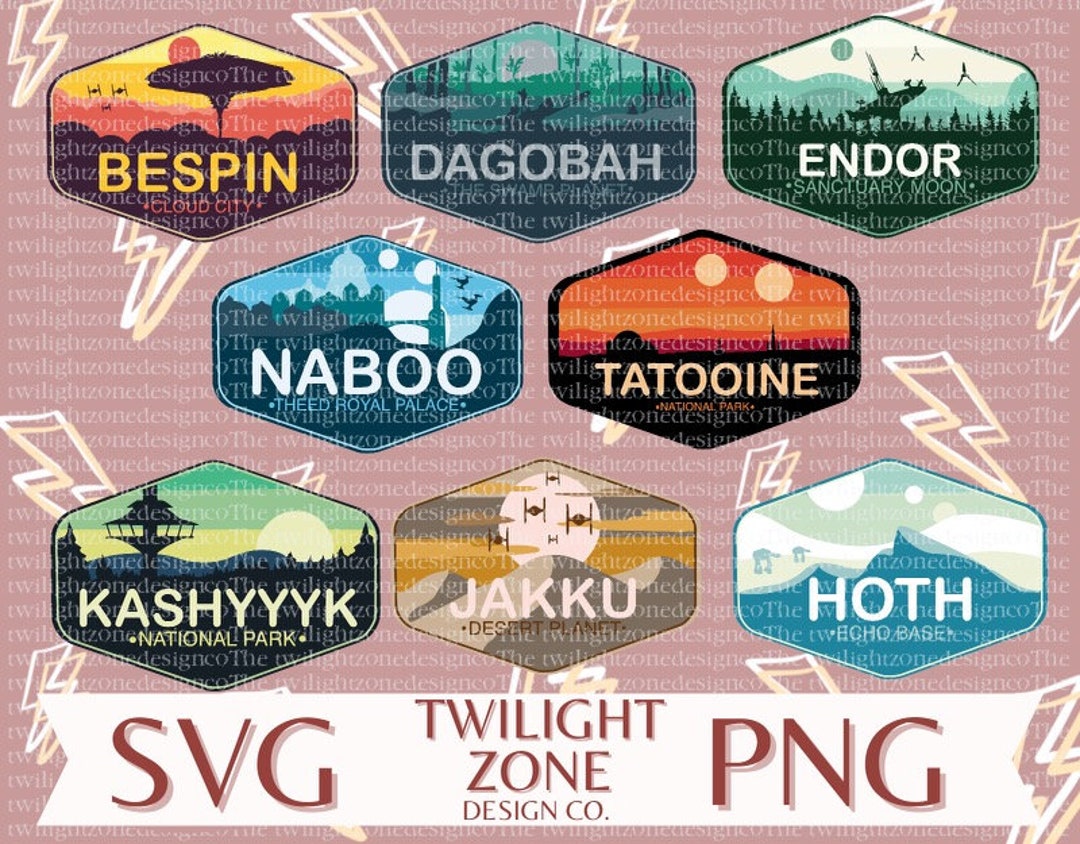 Other Worlds SVG | Easy Cut File for Cricut, Layered by Colour. PNG ...