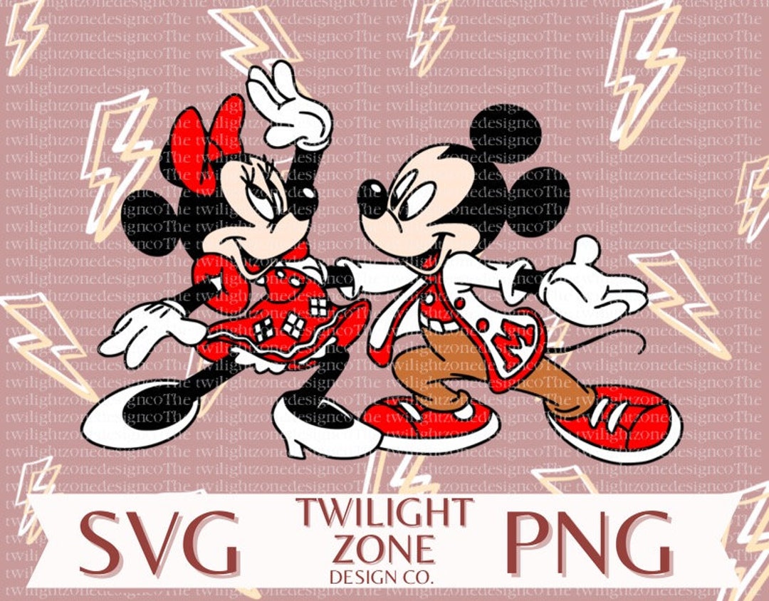 Retro Mice SVG Easy Cut File for Cricut, Layered by Colour. PNG Colour ...