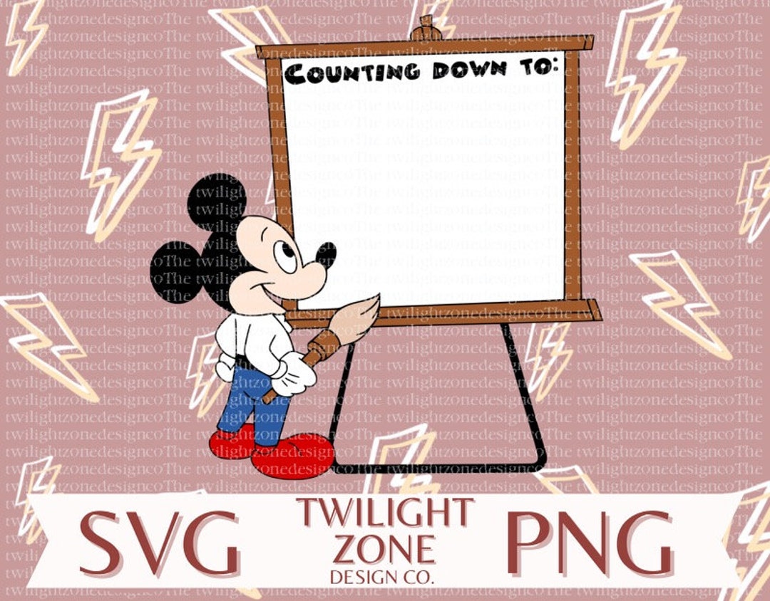 Counting Down SVG | Easy Cut File for Cricut, Layered by Colour. PNG ...
