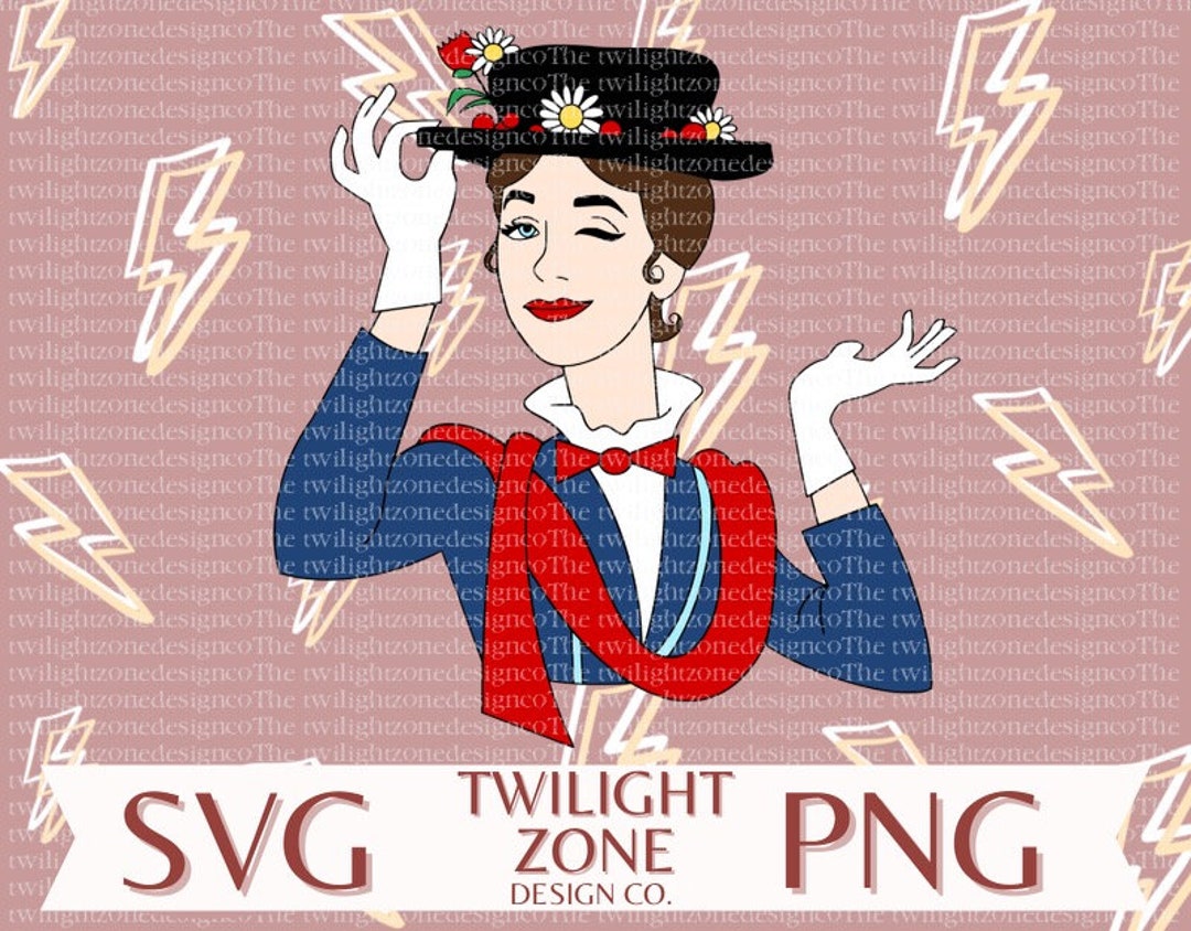 Poppins SVG | Easy Cut File for Cricut, Layered by Colour. PNG | Colour ...