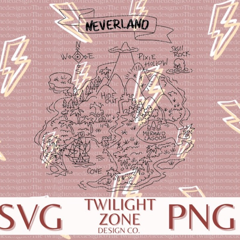Neverland Map - Etsy