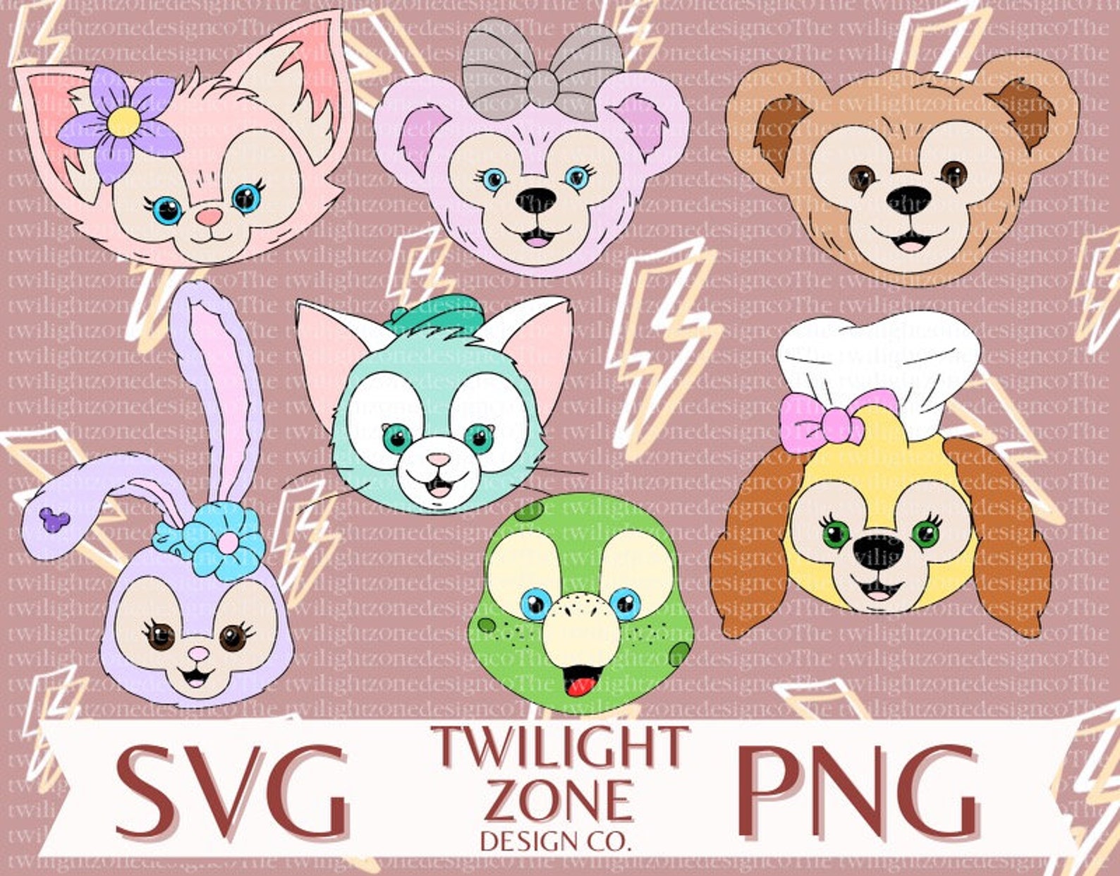 Duffy and Friends SVG | Easy Cut File for Cricut, Layered by Colour ...