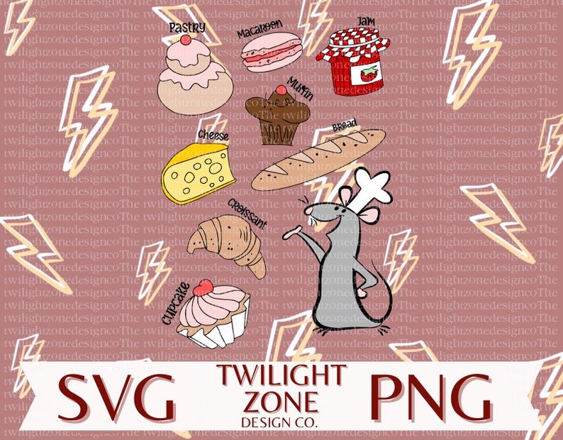 Chef Rat SVG | Easy Cut File for Cricut, Layered by Colour. PNG ...