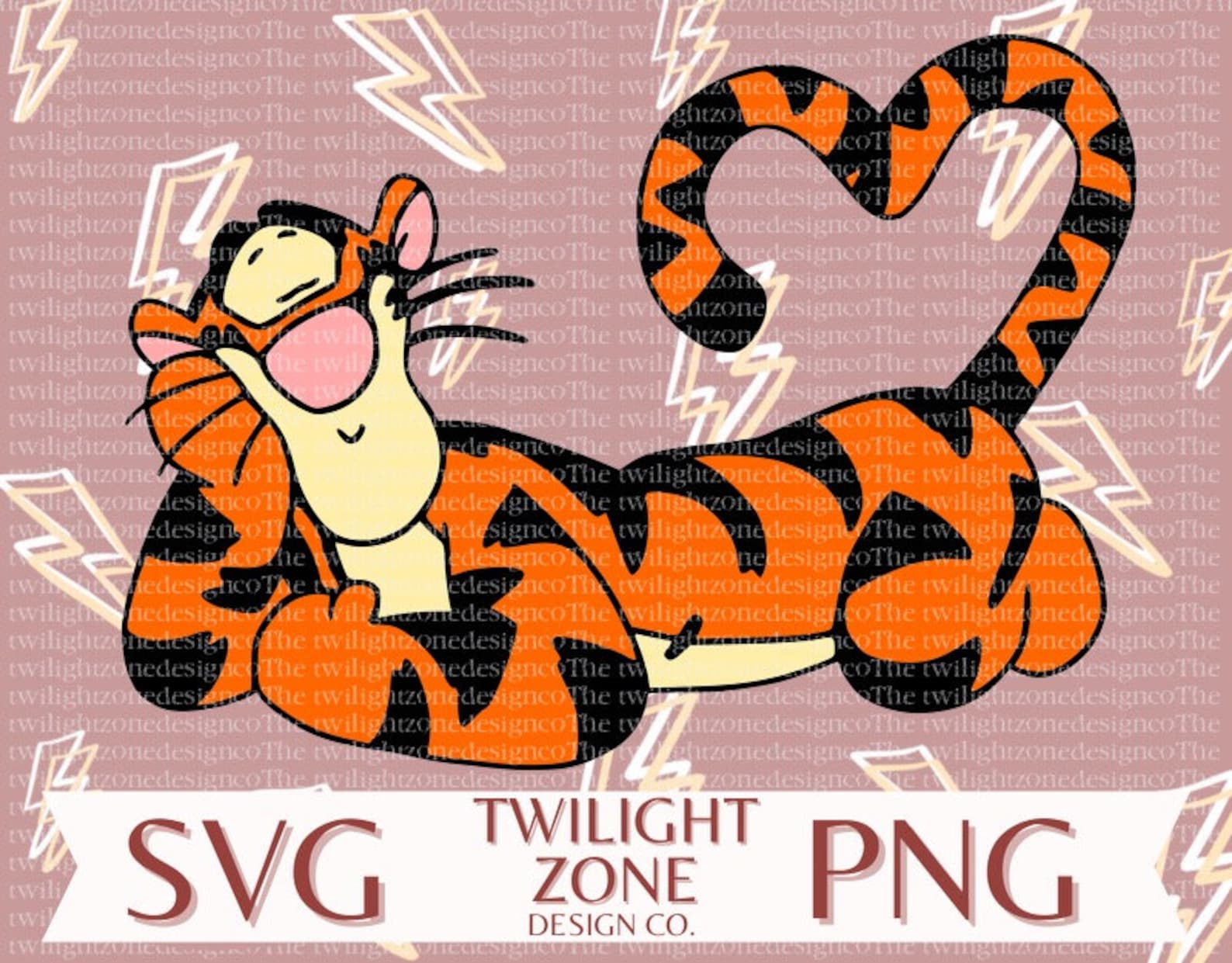 Tigger SVG | Easy Cut File for Cricut, Layered by Colour. PNG | Colour ...
