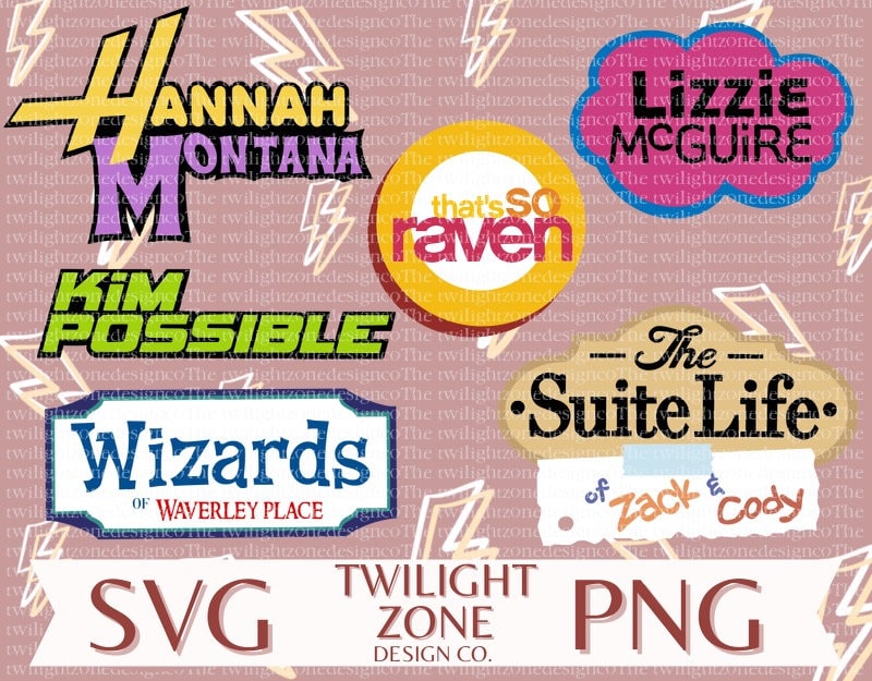 Retro Show Logos SVG | Easy Cut File for Cricut, Layered by Colour. PNG ...
