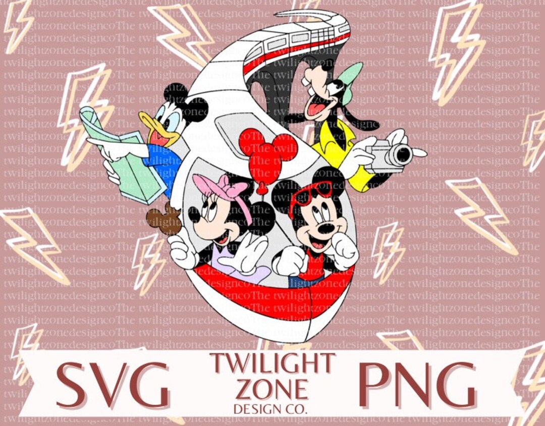 Monorail Gang SVG | Easy Cut File for Cricut, Layered by Colour. PNG ...