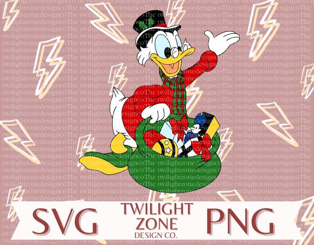 Scrooge SVG Easy Cut File for Cricut, Layered by Colour. PNG Colour ...