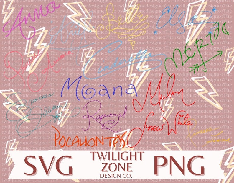 40+ Character Autographs SVG | Easy Cut File for Cricut, Layered by ...