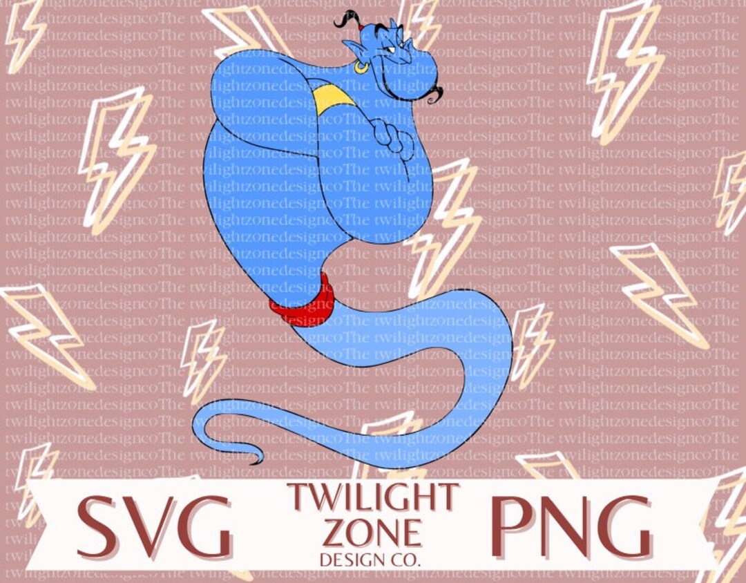 Genie SVG | Easy Cut File for Cricut, Layered by Colour. PNG | Colour ...