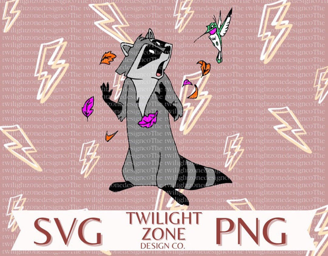 Raccoon and Hummingbird SVG | Easy Cut File for Cricut, Layered by ...