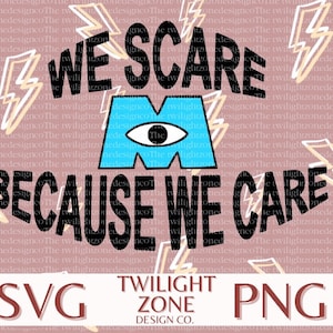 We Scare SVG | Easy Cut File for Cricut, Layered by Colour. PNG ...