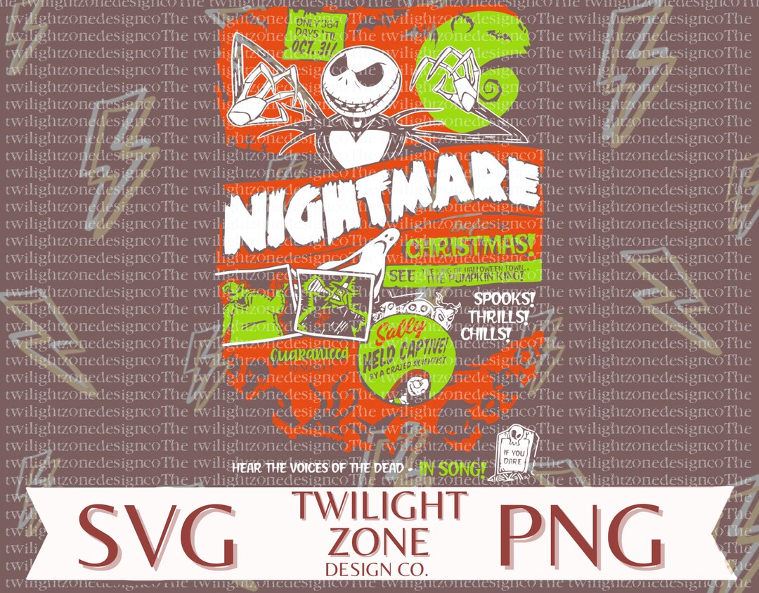 Nightmare SVG | Easy Cut File for Cricut, Layered by Colour. PNG ...