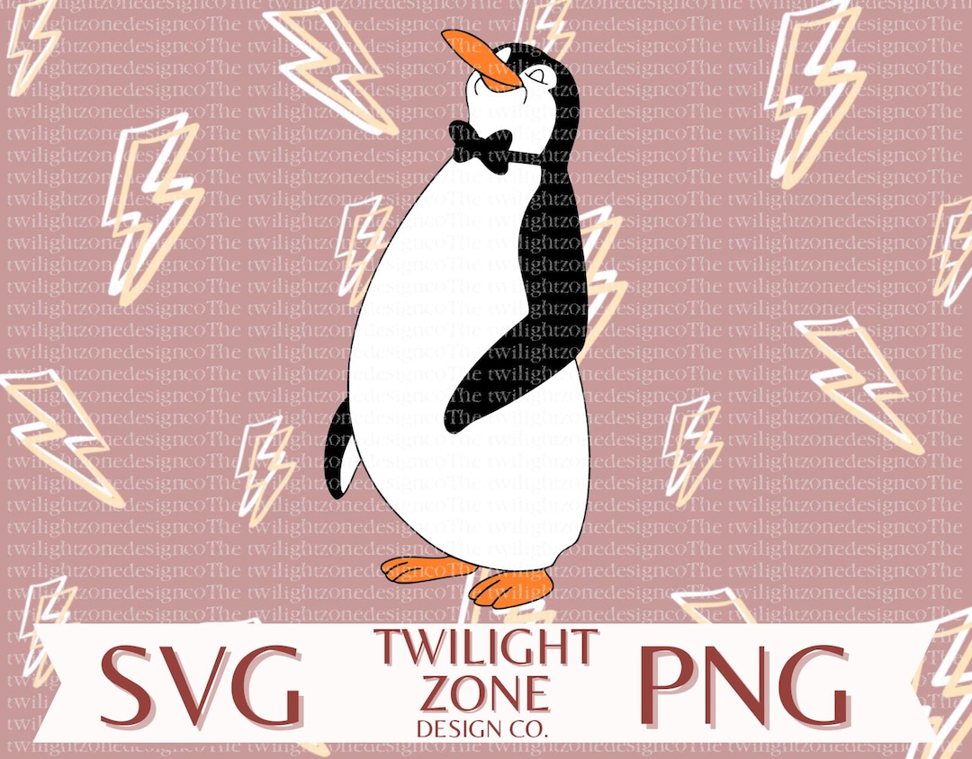 Poppins Penguin SVG | Easy Cut File for Cricut, Layered by Colour. PNG ...