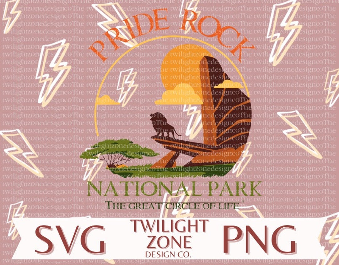 Pride Rock SVG | Easy Cut File for Cricut, Layered by Colour. PNG ...