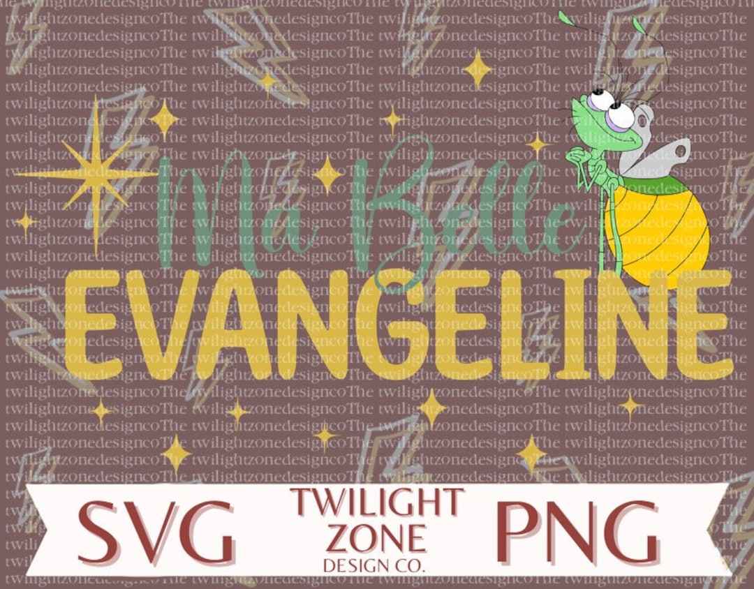 Evangeline SVG | Easy Cut File for Cricut, Layered by Colour. PNG ...
