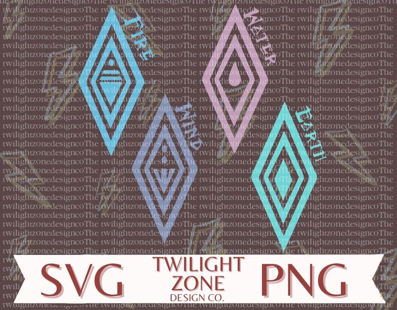 Frozen Elements SVG | Easy Cut File for Cricut, Layered by Colour. PNG ...
