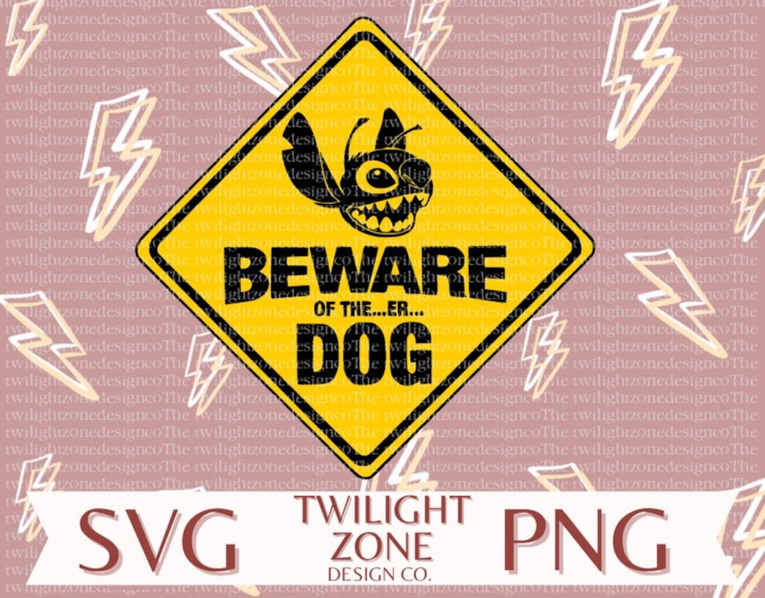 Beware SVG | Easy Cut File for Cricut, Layered by Colour. PNG | Colour ...