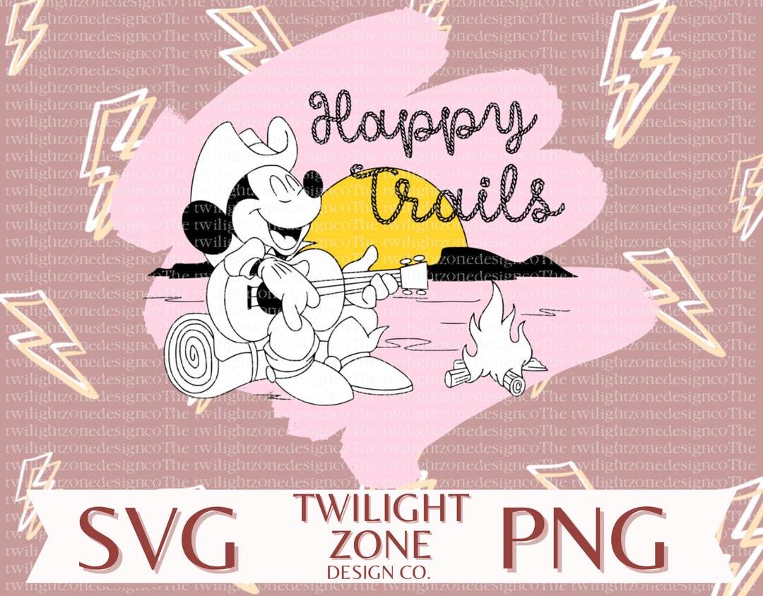 Happy Trails SVG | Easy Cut File for Cricut, Layered by Colour. PNG ...