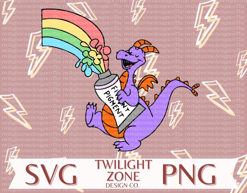 Figment Pigment SVG Easy Cut File for Cricut, Layered by Colour. PNG ...