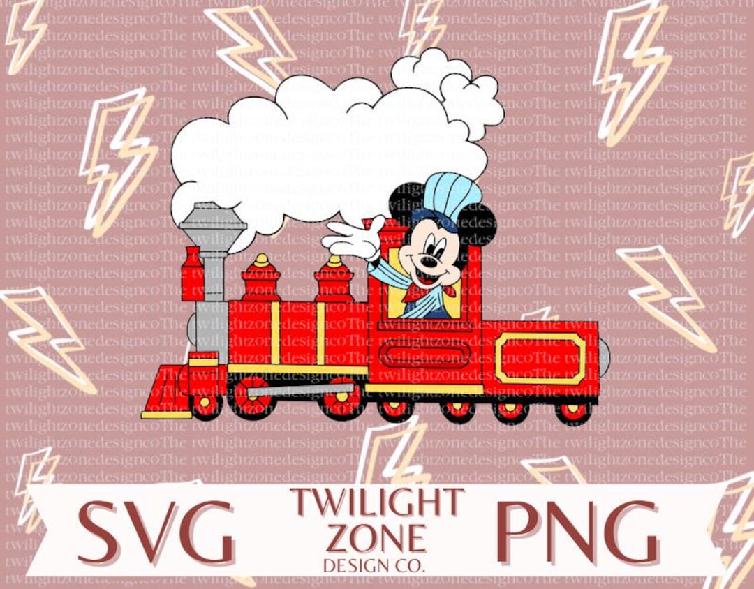 Railroad Mouse SVG | Easy Cut File for Cricut, Layered by Colour. PNG ...