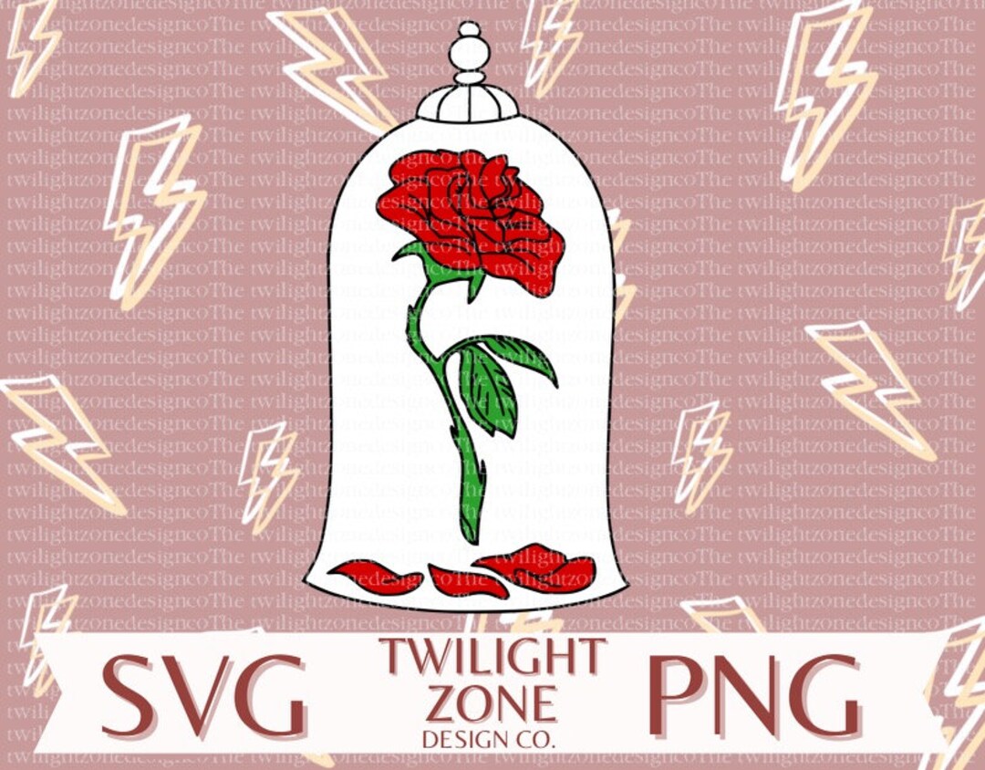 Enchanted Rose SVG | Easy Cut File for Cricut, Layered by Colour. PNG ...