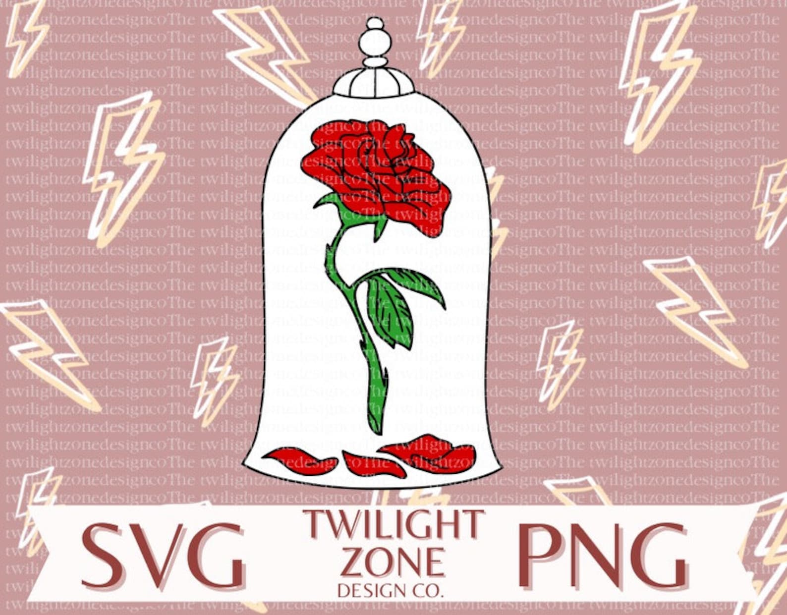 Enchanted Rose SVG | Easy Cut File for Cricut, Layered by Colour. PNG ...