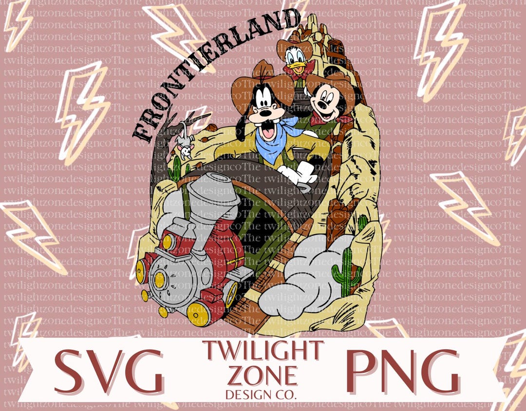 Frontierland SVG | Easy Cut File for Cricut, Layered by Colour. PNG ...