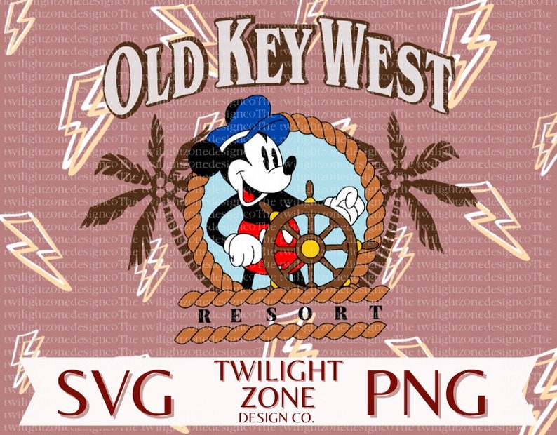 Key West SVG Easy Cut File for Cricut, Layered by Colour. PNG Colour ...