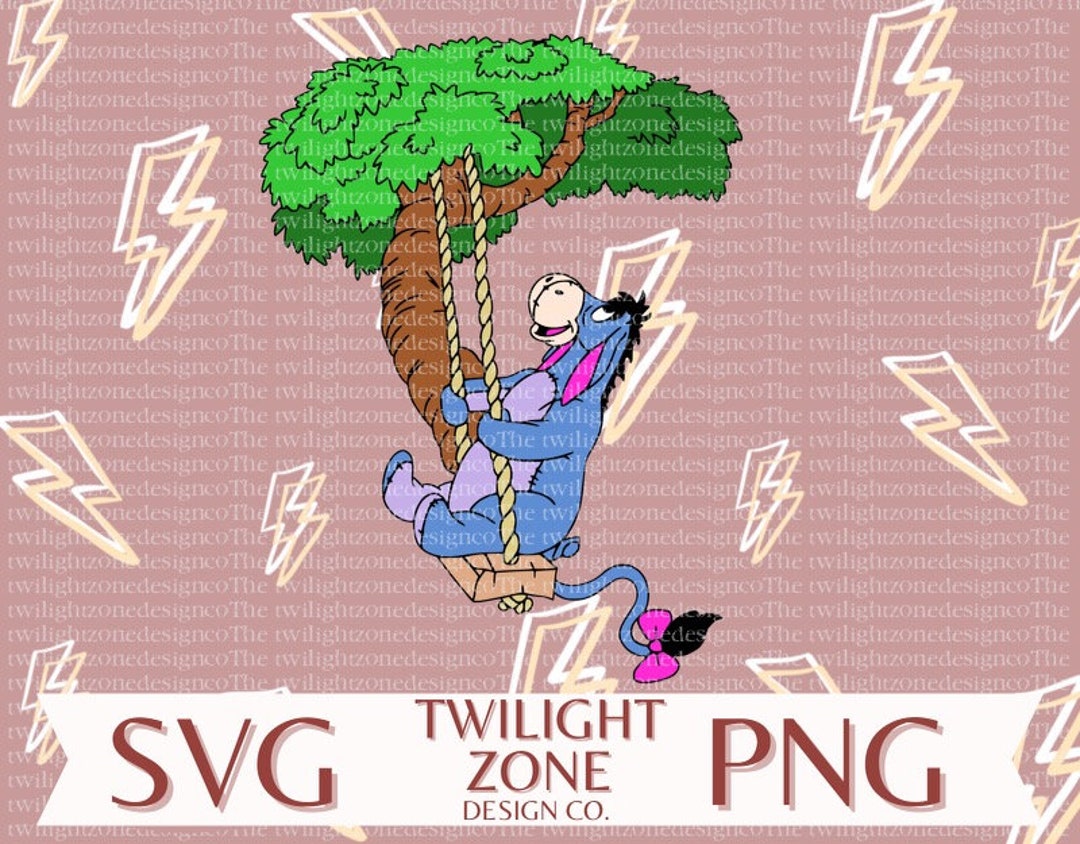 Donkey Swing SVG | Easy Cut File for Cricut, Layered by Colour. PNG ...