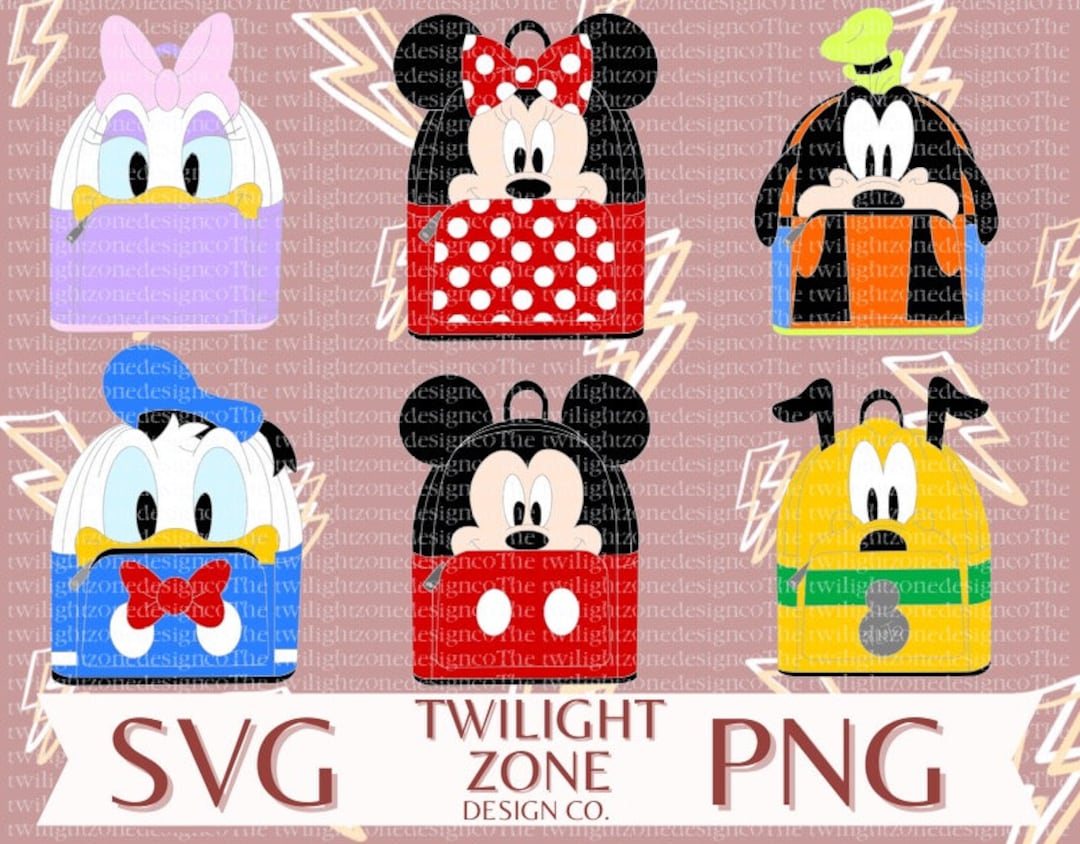 Character Backpacks SVG | Easy Cut File for Cricut, Layered by Colour ...