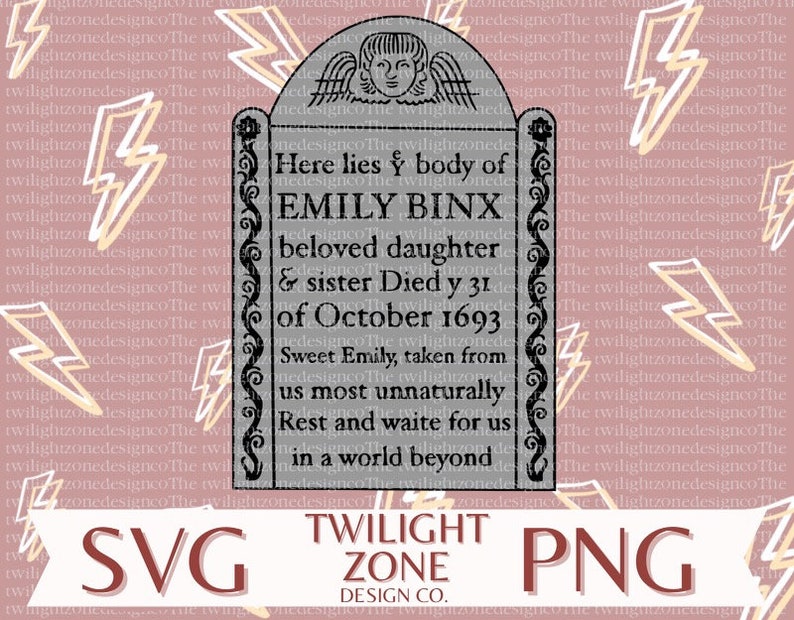 Emily's Tombstone SVG | Easy Cut File for Cricut, Layered by Colour ...