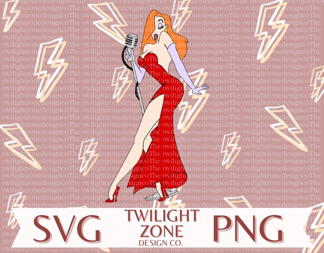 Jessica Rabbit SVG | Easy Cut File for Cricut, Layered by Colour. PNG ...
