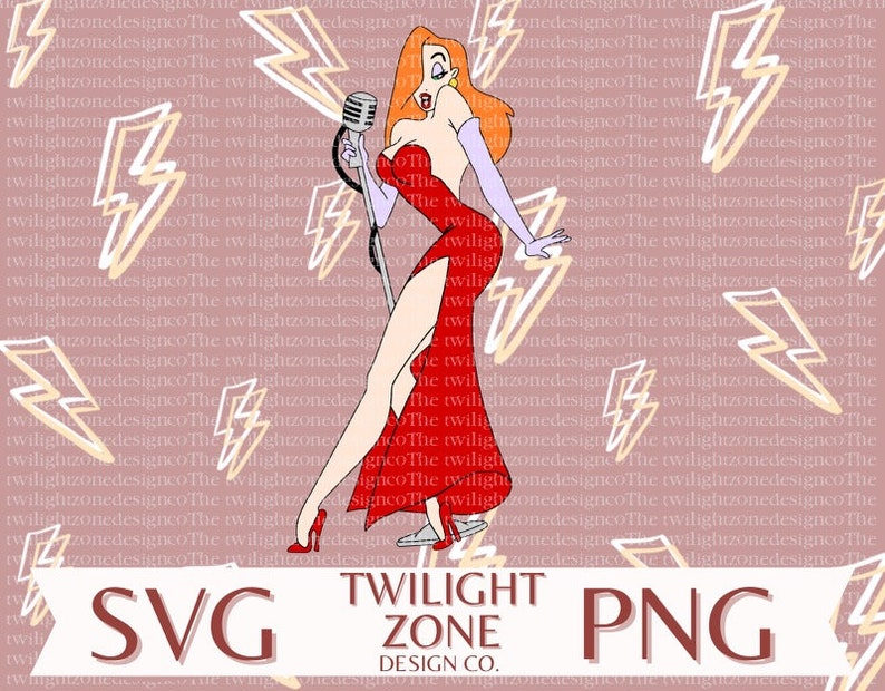 Jessica Rabbit SVG | Easy Cut File for Cricut, Layered by Colour. PNG ...