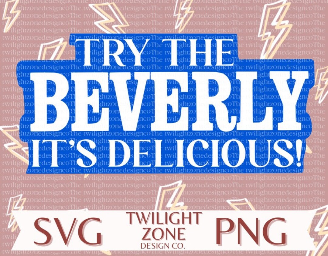 Beverly SVG | Easy Cut File for Cricut, Layered by Colour. PNG | Colour ...