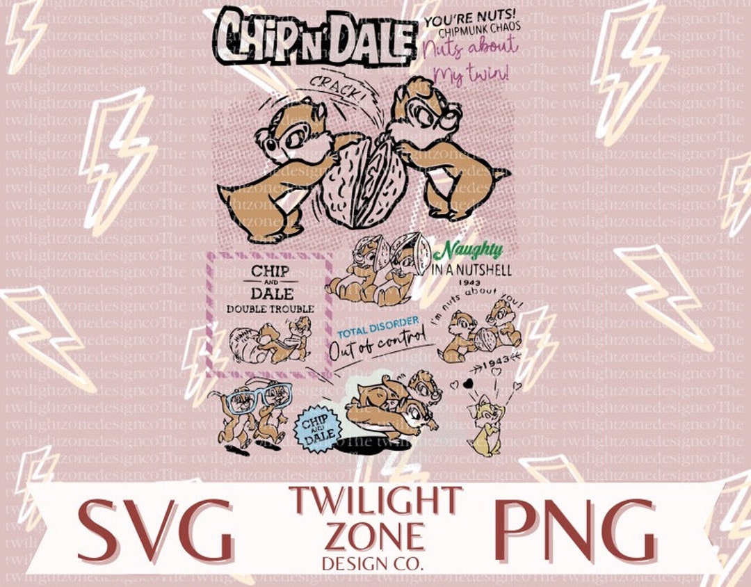 Chipmunks SVG | Easy Cut File for Cricut, Layered by Colour. PNG ...