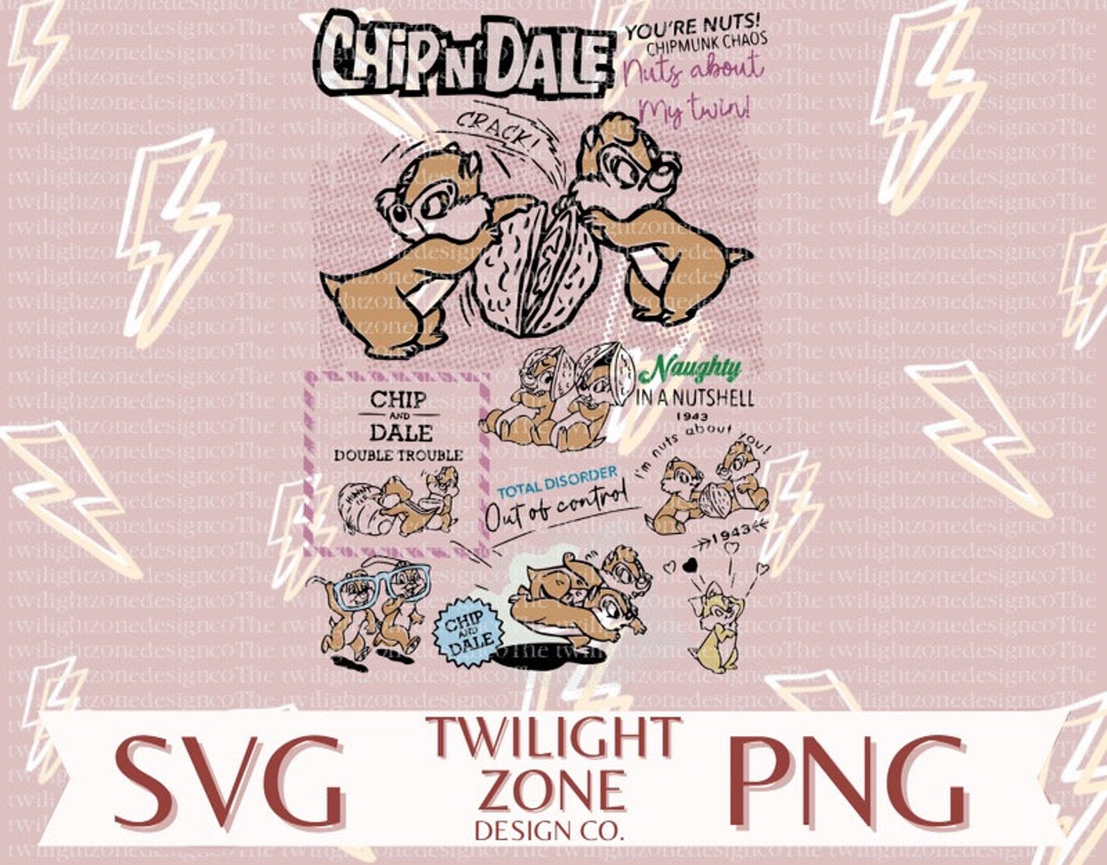 Chipmunks SVG | Easy Cut File for Cricut, Layered by Colour. PNG ...