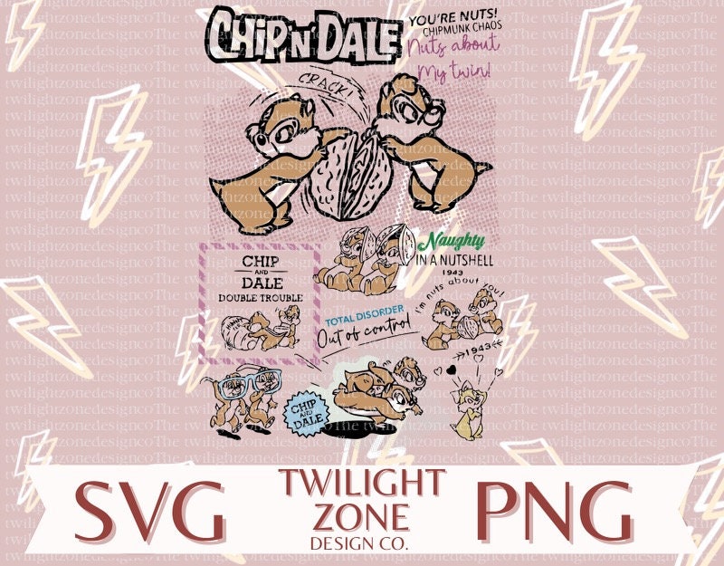 Chipmunks SVG | Easy Cut File for Cricut, Layered by Colour. PNG ...