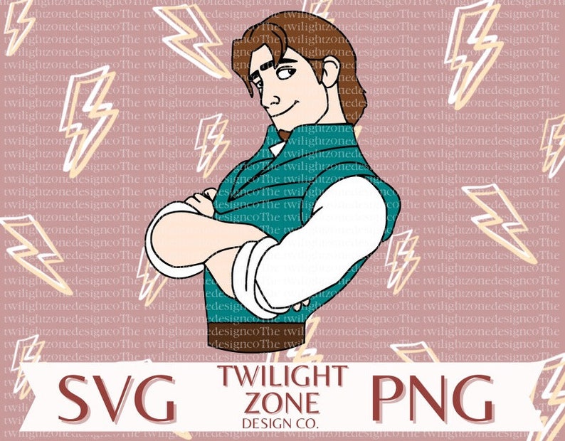 Flynn Ryder SVG Easy Cut File for Cricut, Layered by Colour. PNG Colour ...