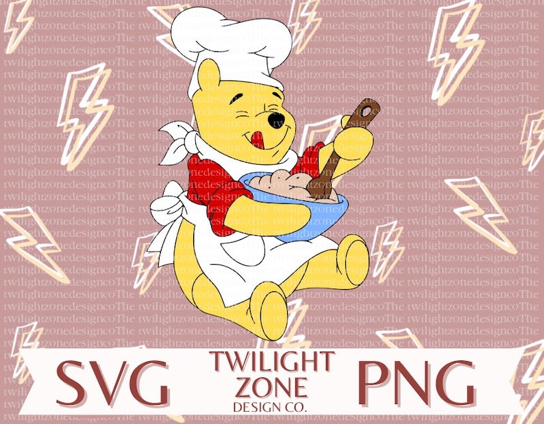 Bear Chef SVG | Easy Cut File for Cricut, Layered by Colour. PNG ...