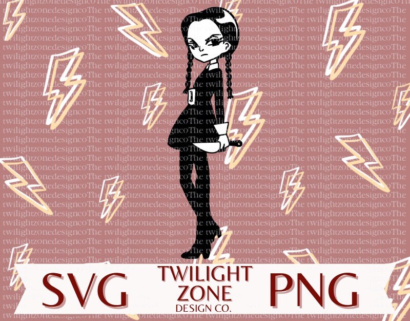 Wednesday Addams Svg Easy Cut File For Cricut Layered By Etsy Australia