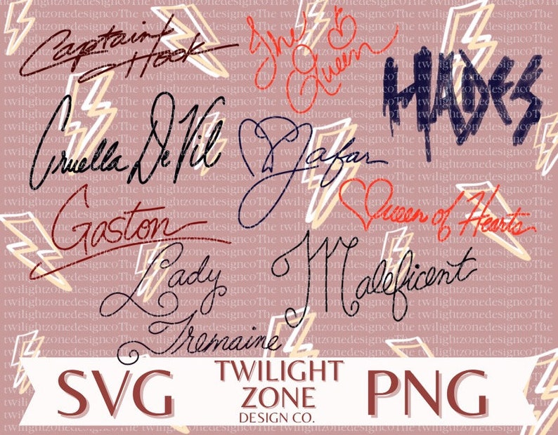 40+ Character Autographs SVG | Easy Cut File for Cricut, Layered by ...