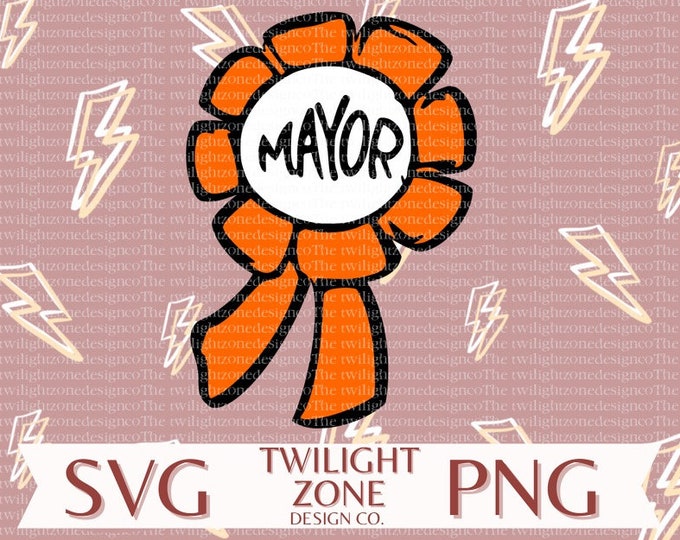 Halloween Mayor Badge SVG Easy Cut File for Cricut, Layered by Colour ...